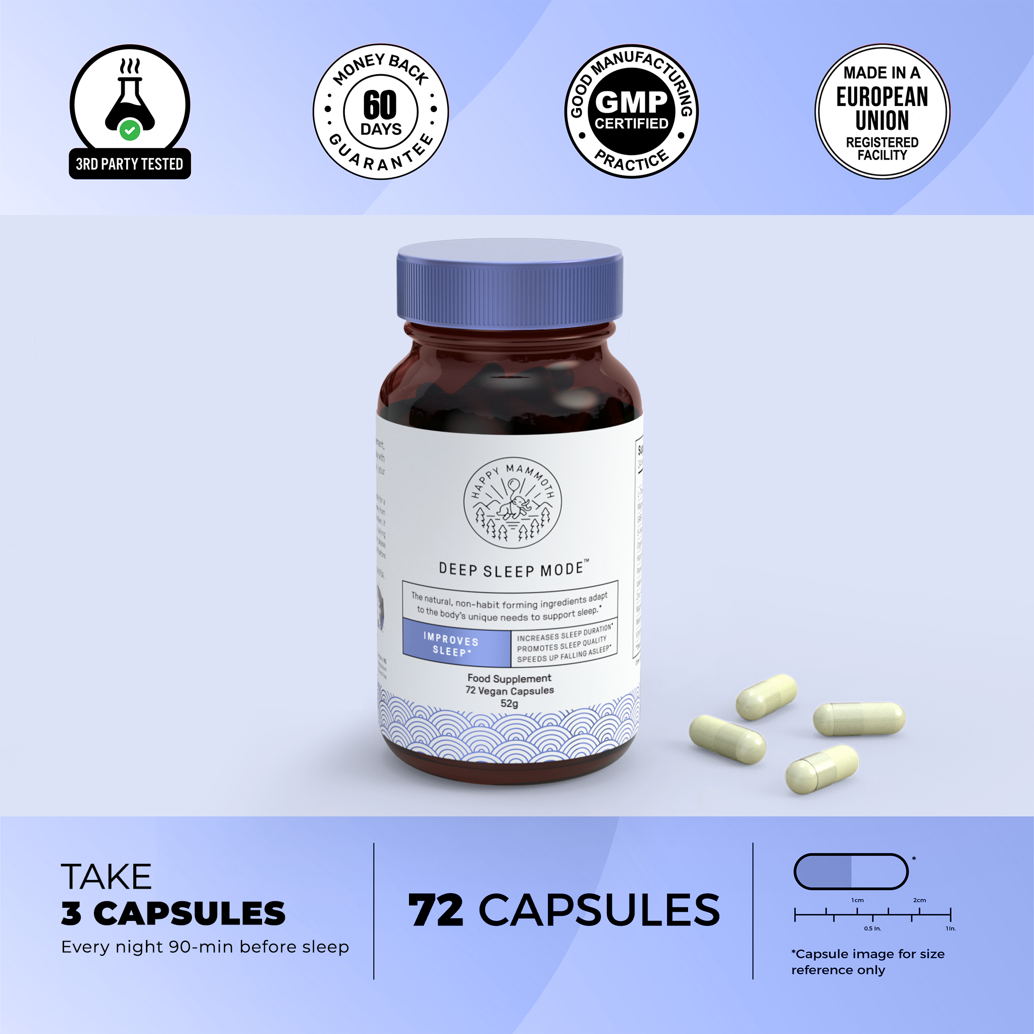 Deep Sleep Mode™: Fall Asleep Faster, Sleep Without Waking Up